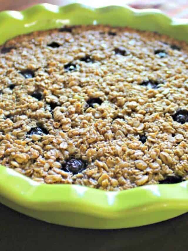 Baked Blueberry Oatmeal Story Belle Of The Kitchen