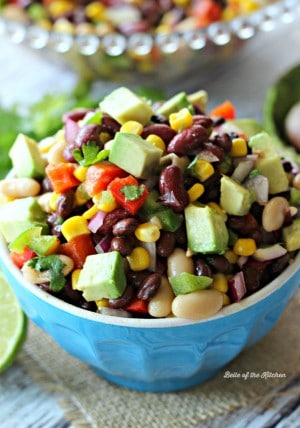 Mexican Three Bean Salad - Belle of the Kitchen