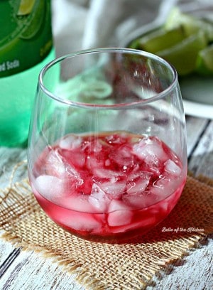 Cranberry Limeade Spritzer - Belle of the Kitchen