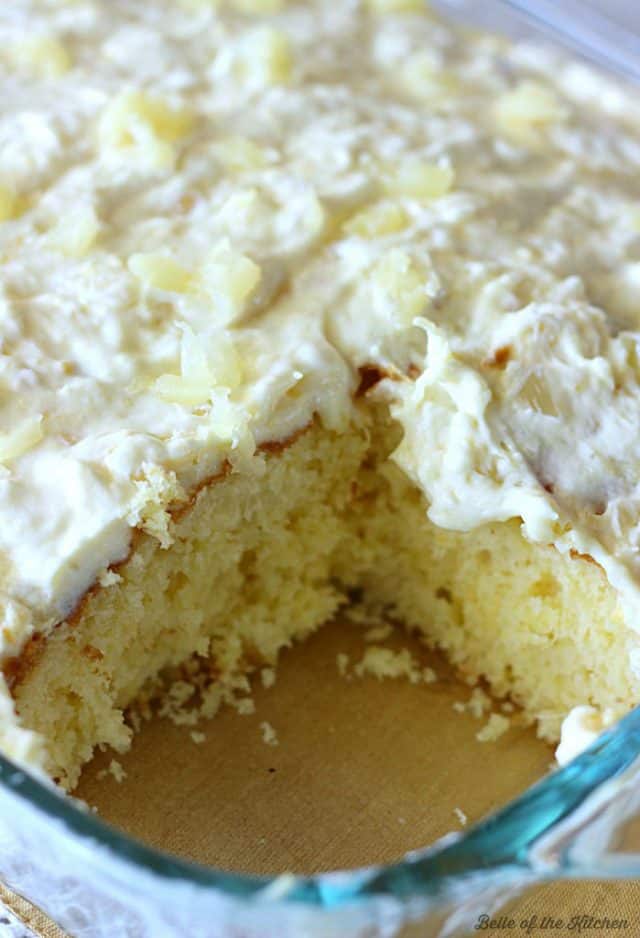Pineapple Sunshine Cake - Belle of the Kitchen