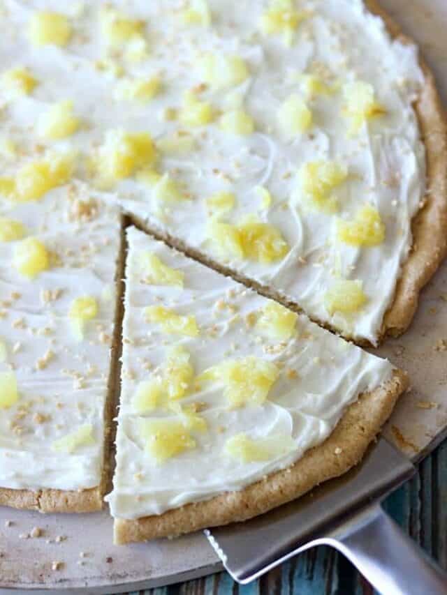 Piña Colada Fruit Pizza Story - Belle of the Kitchen