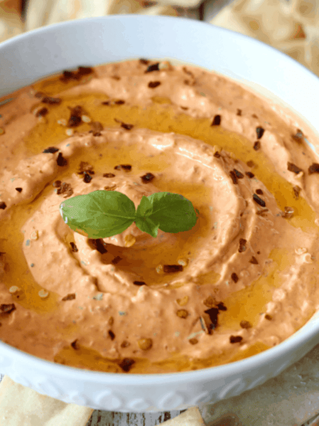 Roasted Red Pepper Dip Recipe Story - Belle of the Kitchen