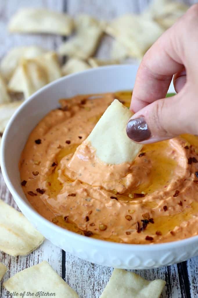 Roasted Red Pepper Dip Recipe - Belle of the Kitchen