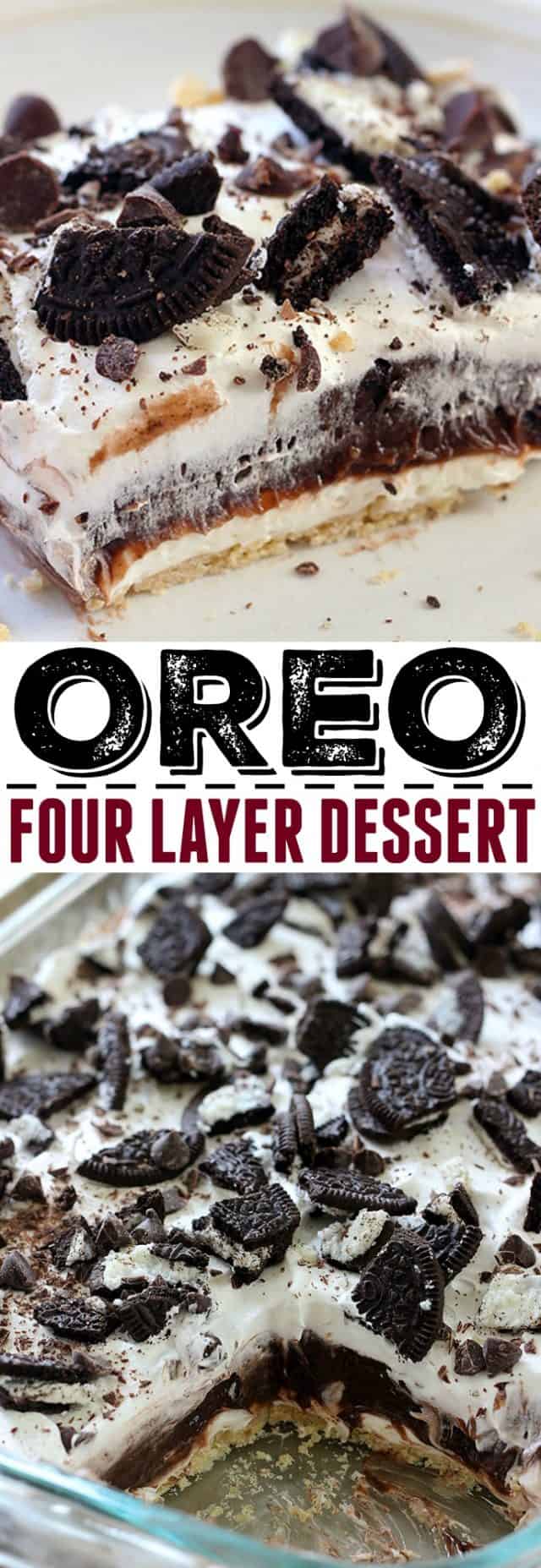 Oreo Four Layer Dessert Recipe - Belle of the Kitchen