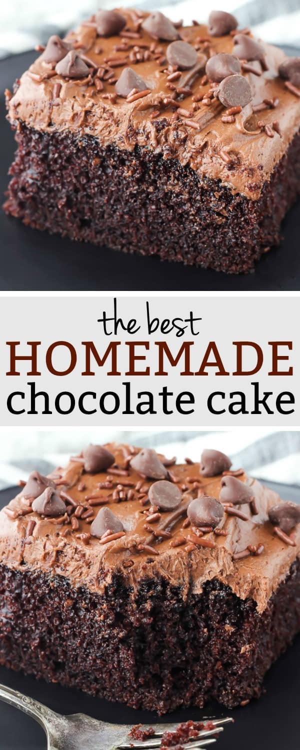 Homemade Chocolate Cake Recipe - Belle of the Kitchen