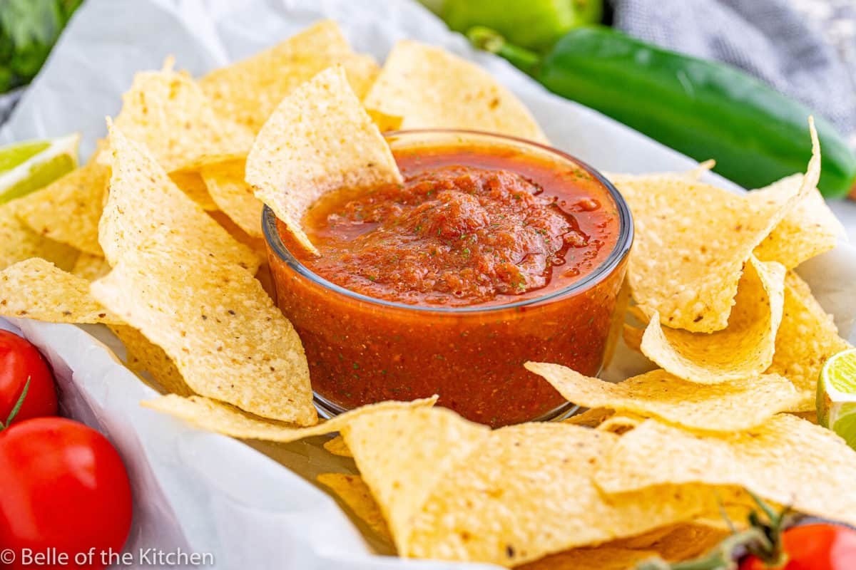 Blender Mexican Salsa Recipe - Belle of the Kitchen