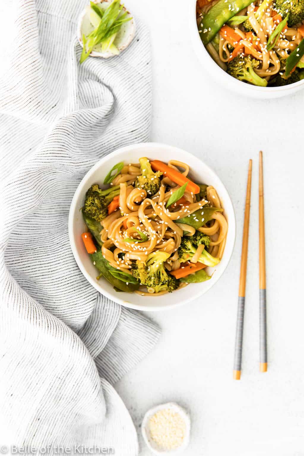 Instant Pot Stir Fry Rice Noodles Recipe - Belle of the Kitchen
