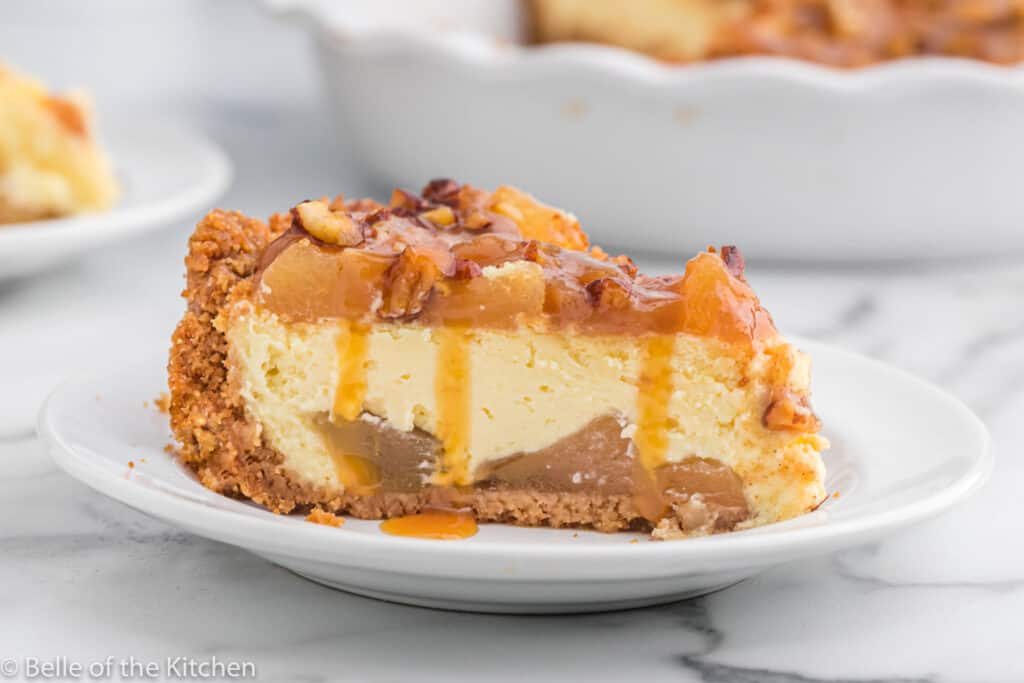 Caramel Apple Cheesecake - Belle of the Kitchen