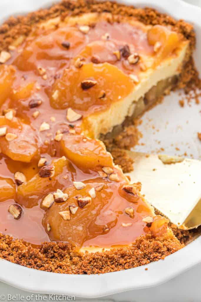 Caramel Apple Cheesecake - Belle of the Kitchen