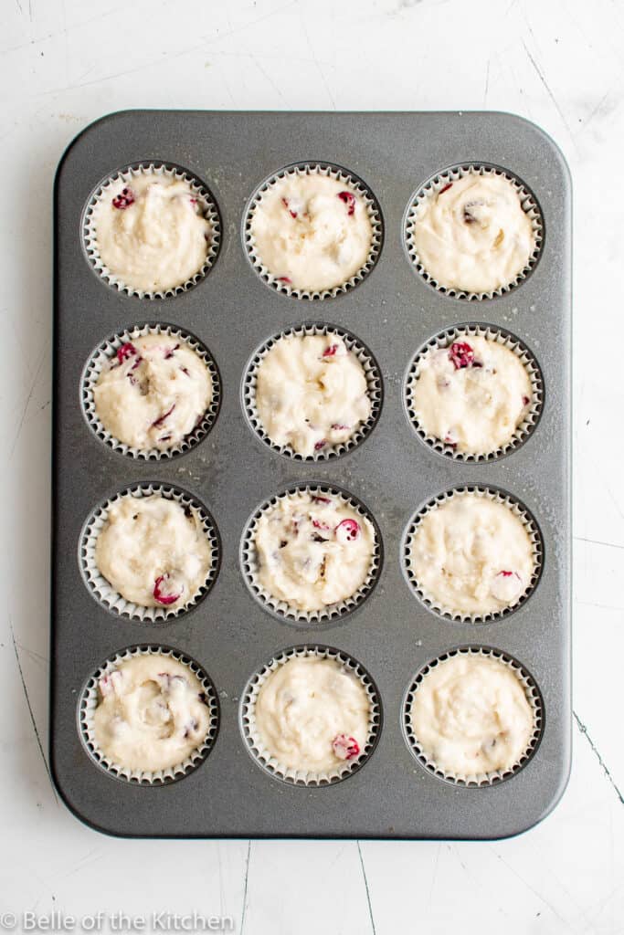 Cranberry Muffins Recipe - Belle of the Kitchen