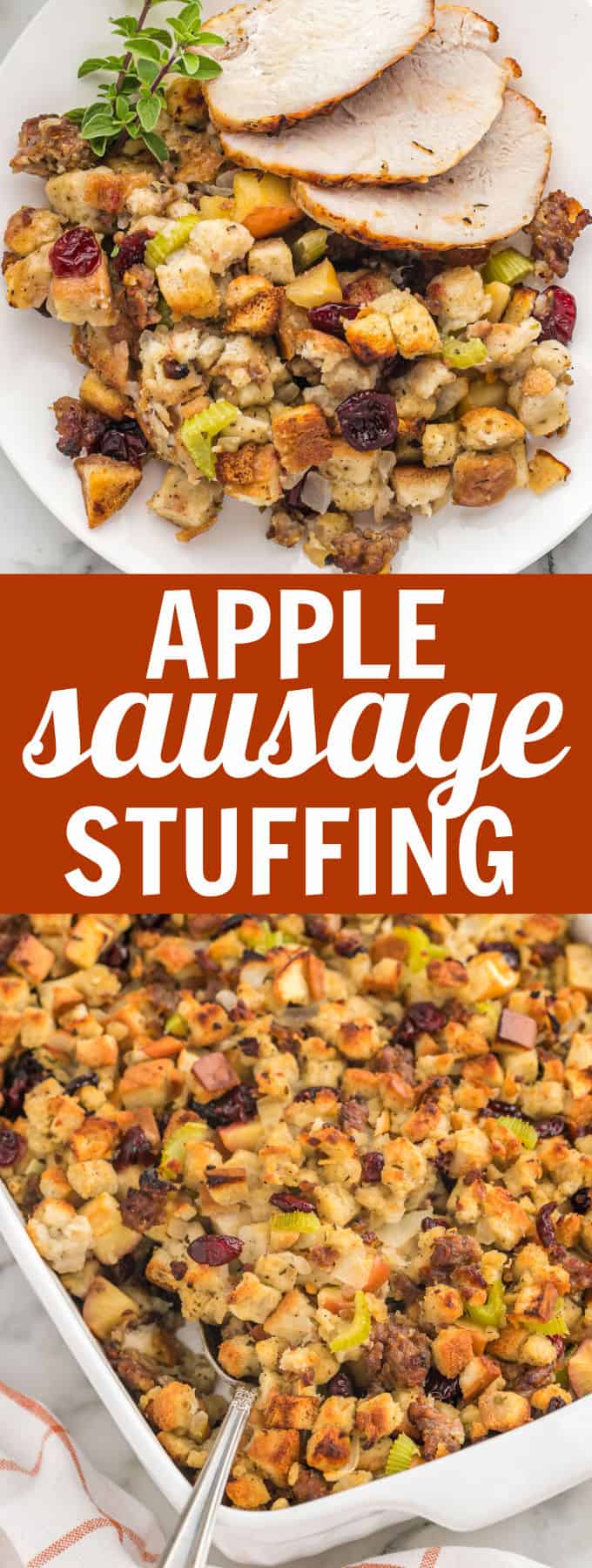 Apple Sausage Stuffing - Belle of the Kitchen