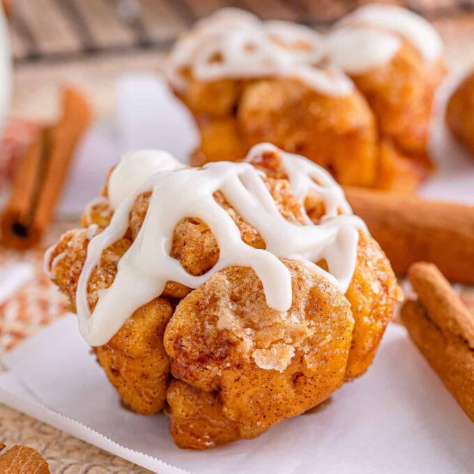 Cinnamon Roll Monkey Bread Muffins - Belle of the Kitchen