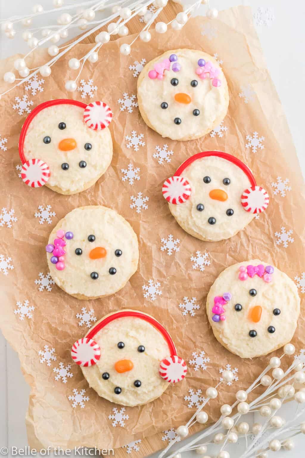 Snowman Cookies - Belle of the Kitchen