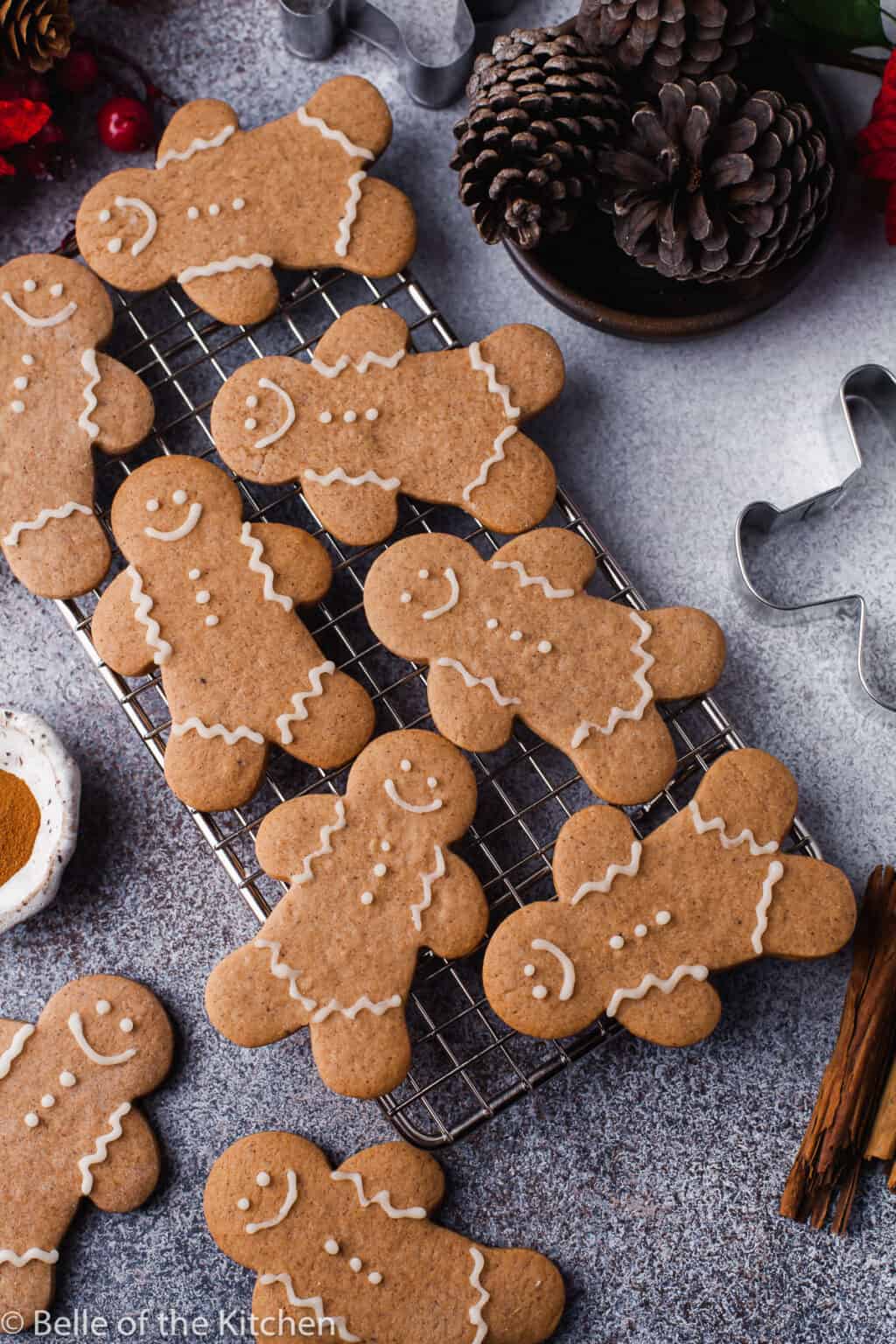 Gingerbread Man Cookies - Belle of the Kitchen