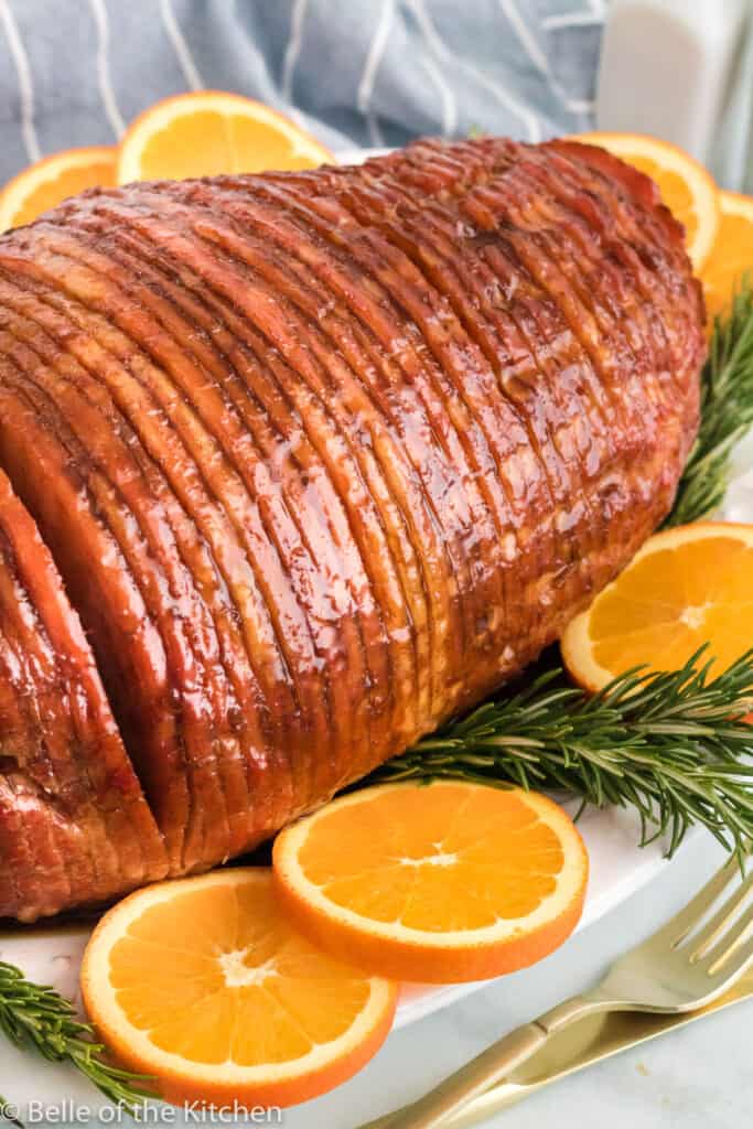 Maple Glazed Ham - Belle of the Kitchen
