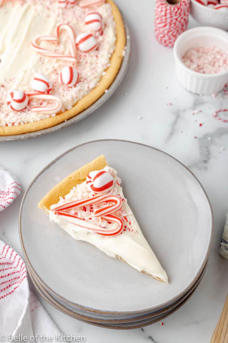 Peppermint Cookie Pizza - Belle of the Kitchen