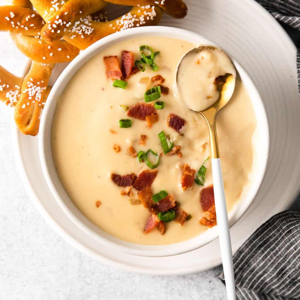 Beer Cheese Soup Recipe - Belle of the Kitchen