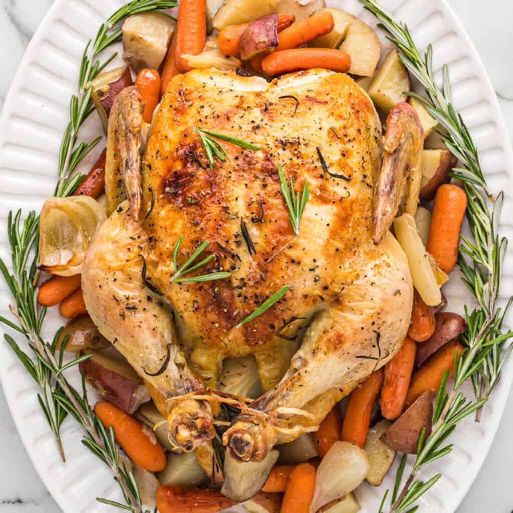 Herb Roasted Chicken - Belle of the Kitchen
