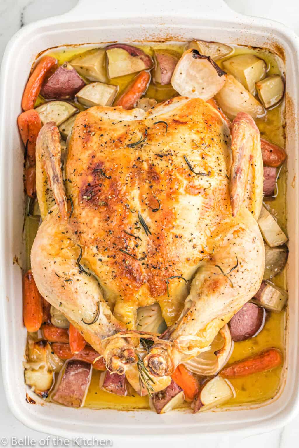 Herb Roasted Chicken - Belle of the Kitchen