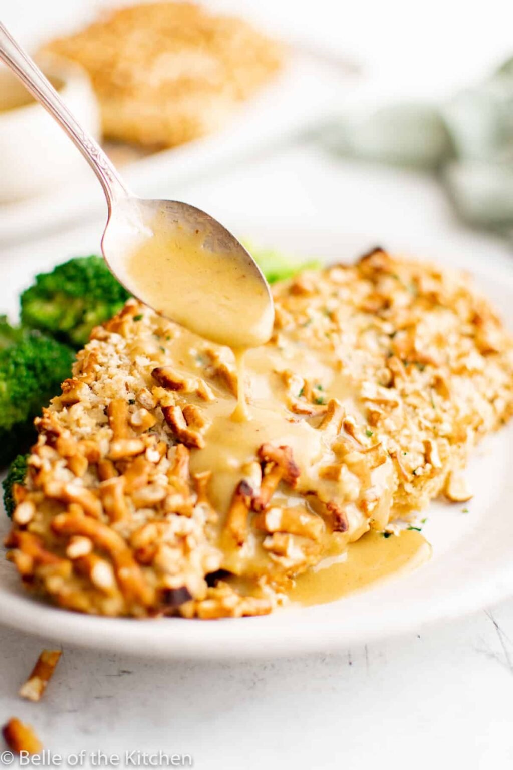 Pretzel Crusted Chicken - Belle of the Kitchen