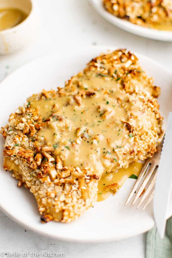 Pretzel Crusted Chicken - Belle of the Kitchen