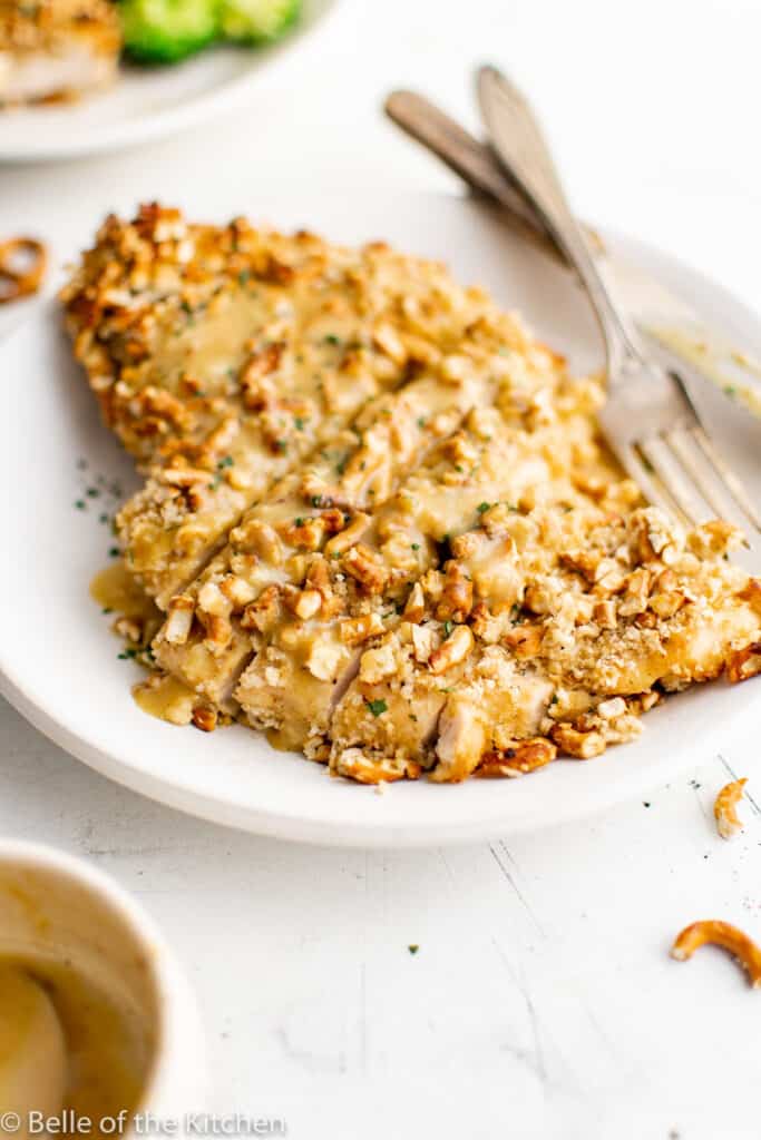 Pretzel Crusted Chicken - Belle of the Kitchen