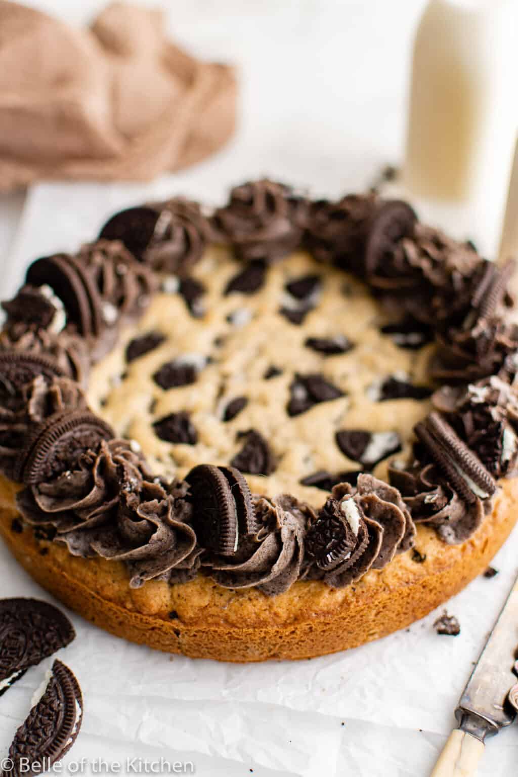Oreo Cookie Cake - Belle of the Kitchen