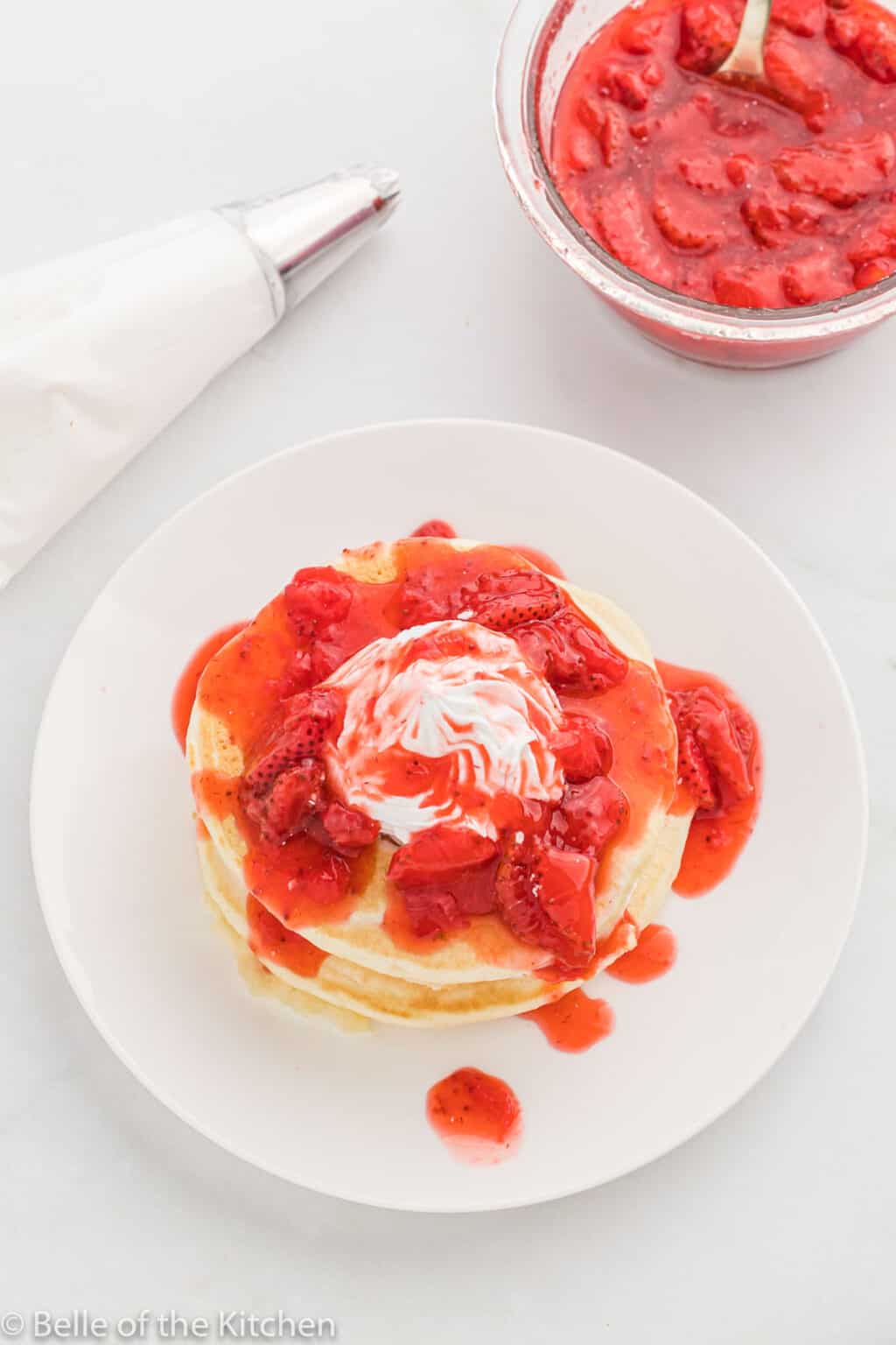 Strawberry Pancakes - Belle of the Kitchen