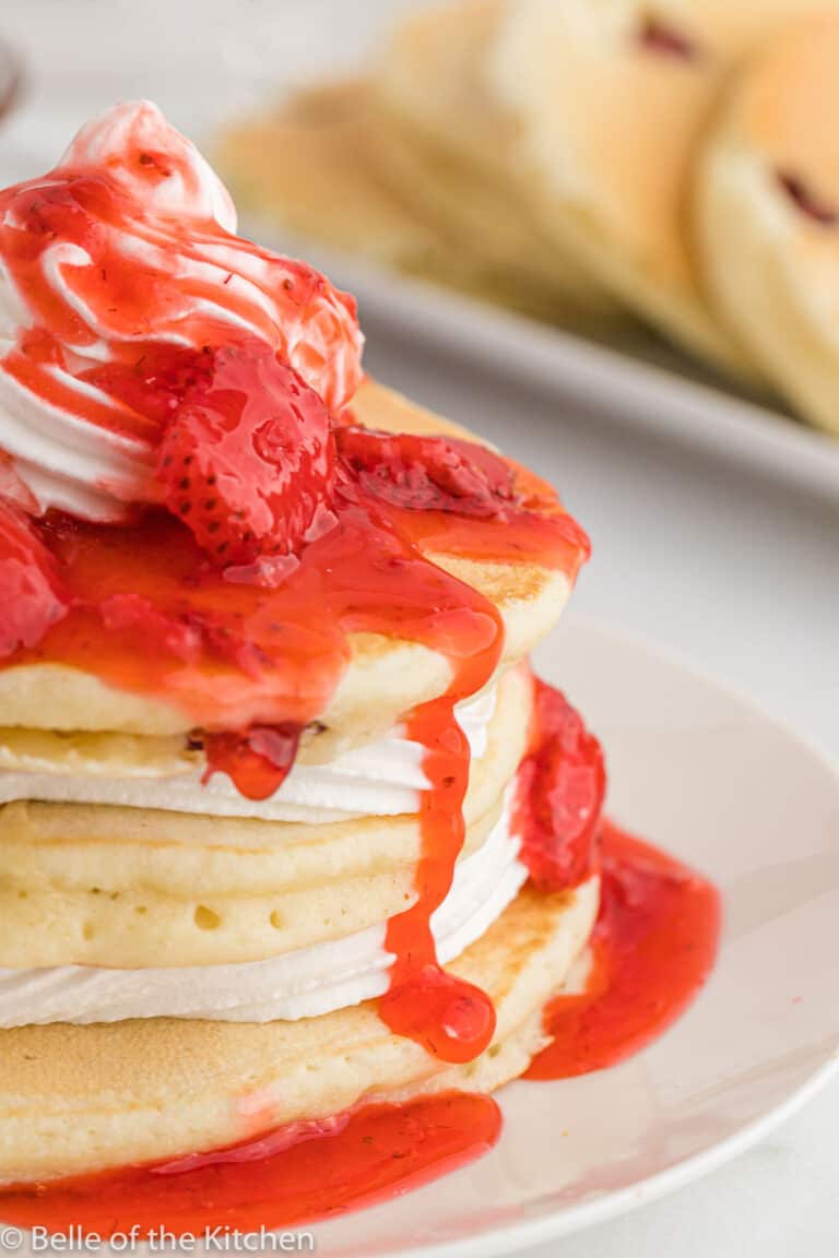 Strawberry Pancakes - Belle of the Kitchen