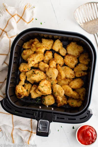 Air Fryer Popcorn Chicken - Belle of the Kitchen