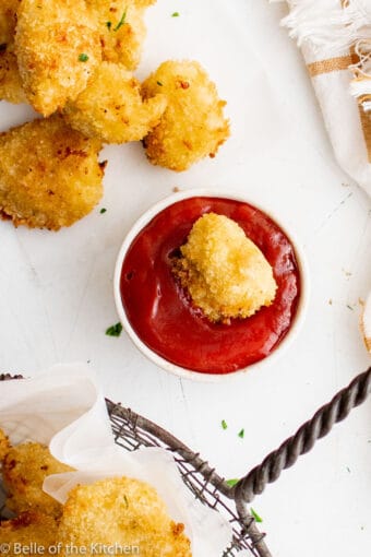 Air Fryer Popcorn Chicken - Belle of the Kitchen
