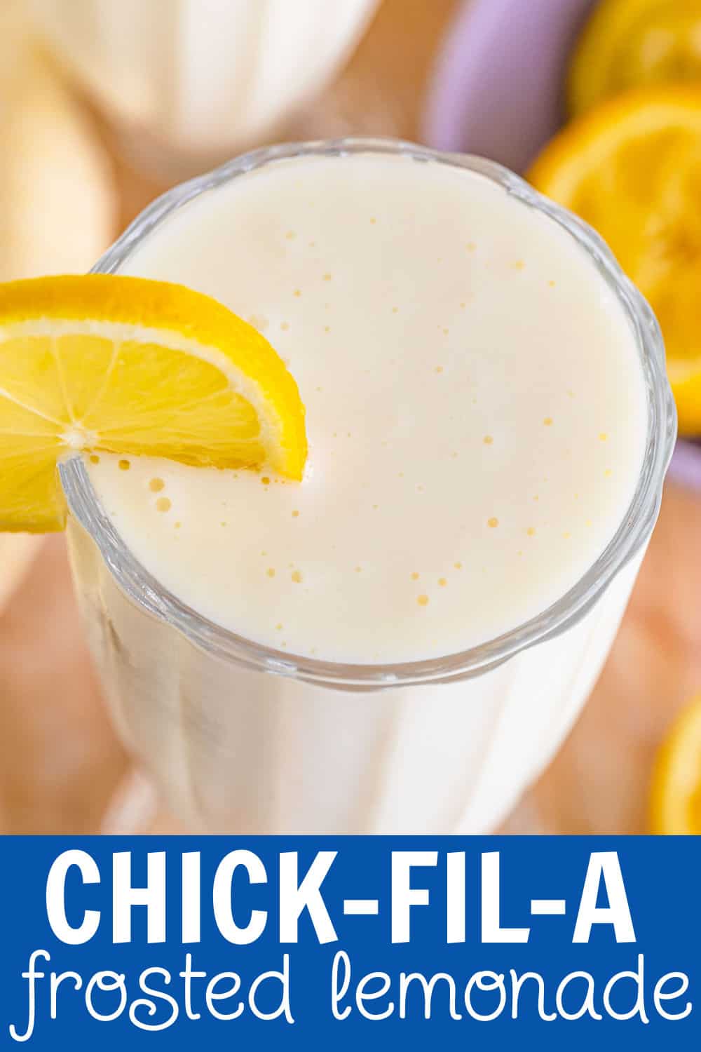 Copycat Chick-fil-a Frosted Lemonade - Belle of the Kitchen