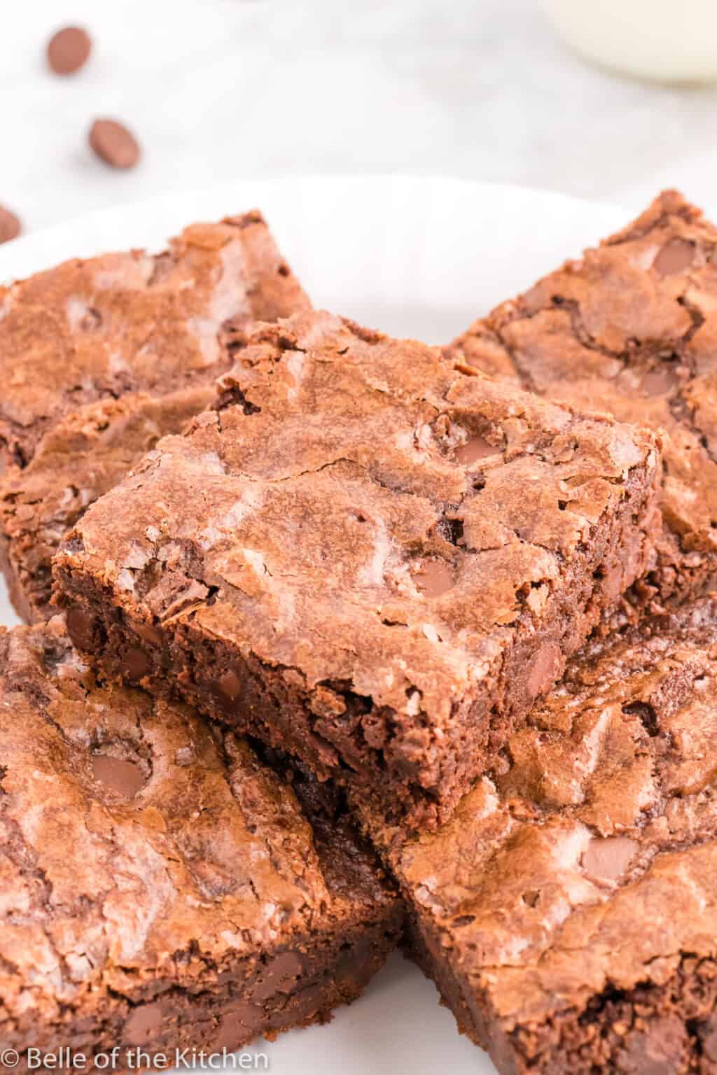 Chocolate Chip Brownies - Belle of the Kitchen