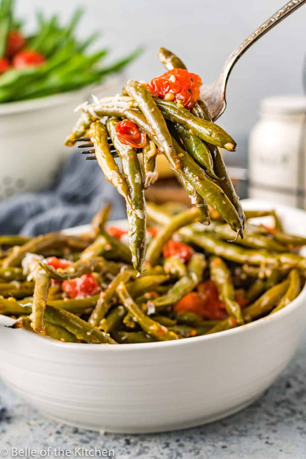 Italian Green Beans - Belle of the Kitchen