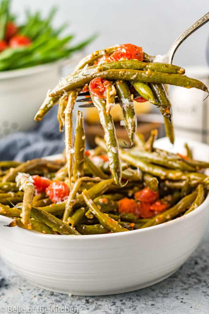 Italian Green Beans - Belle of the Kitchen