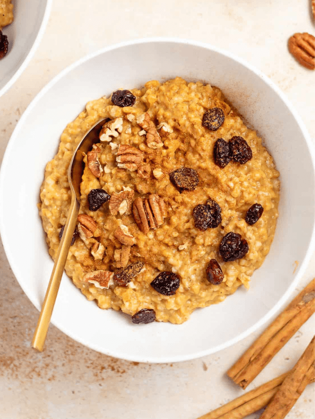 Pumpkin Spice Oatmeal (Crockpot, Instant Pot, and Stove Top) Story ...