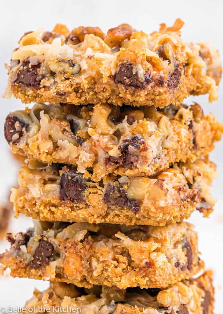 Seven Layer Magic Bars Recipe - Belle of the Kitchen