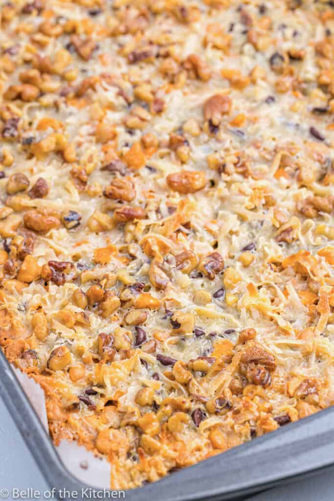 Seven Layer Magic Bars Recipe - Belle of the Kitchen