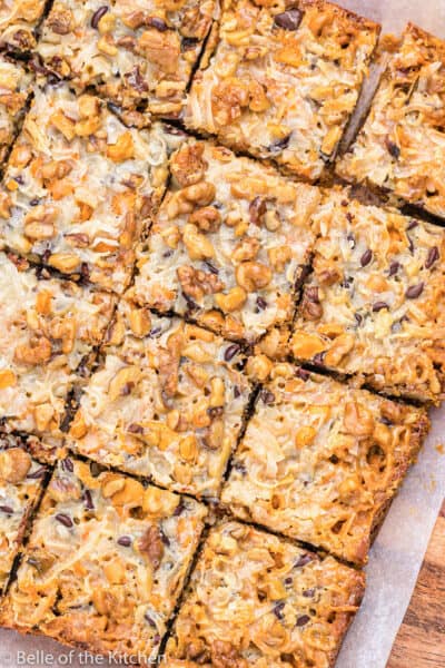 Seven Layer Magic Bars Recipe - Belle of the Kitchen