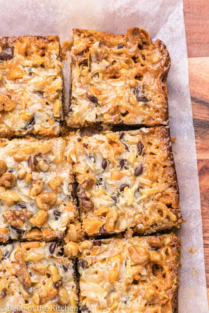 Seven Layer Magic Bars Recipe - Belle of the Kitchen