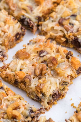 Seven Layer Magic Bars Recipe - Belle of the Kitchen