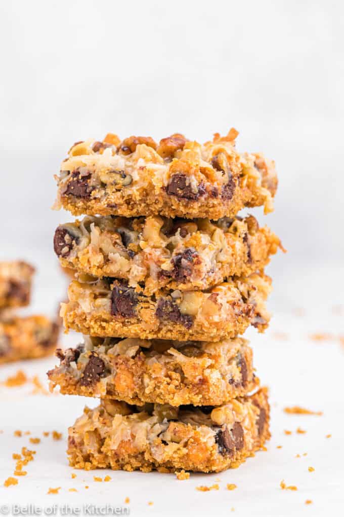 Seven Layer Magic Bars Recipe - Belle of the Kitchen