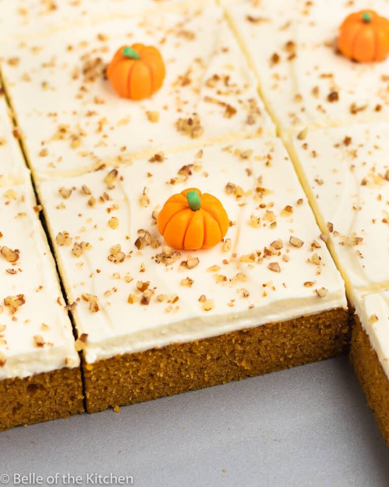 Pumpkin Sheet Cake Recipe - Belle of the Kitchen