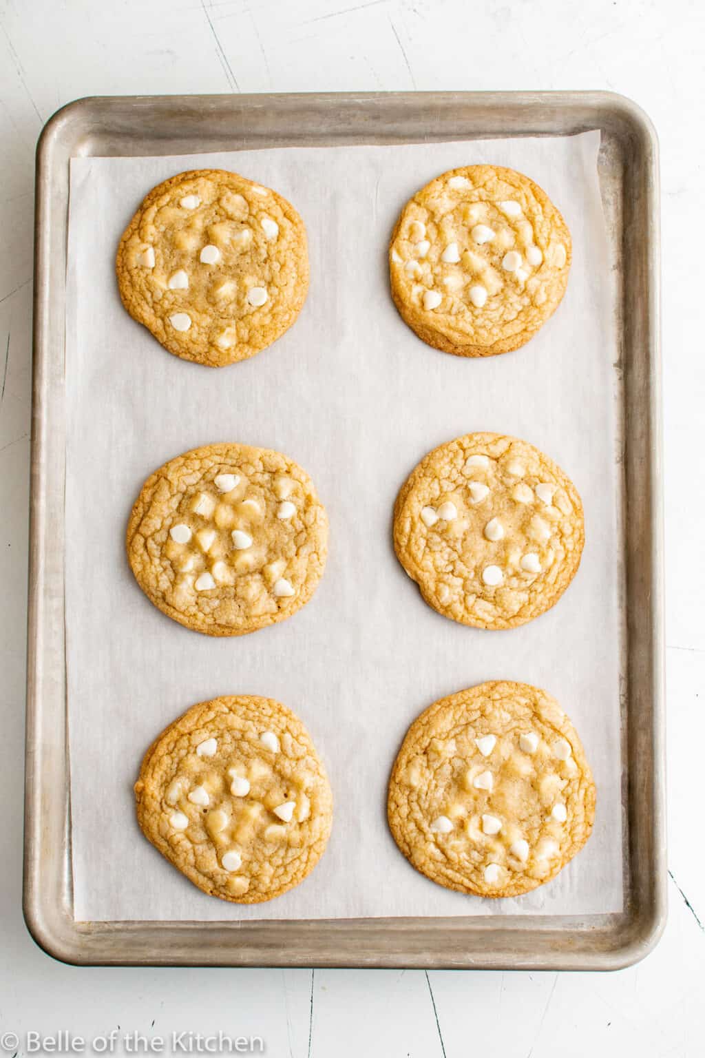 White Chocolate Chip Cookies - Belle of the Kitchen