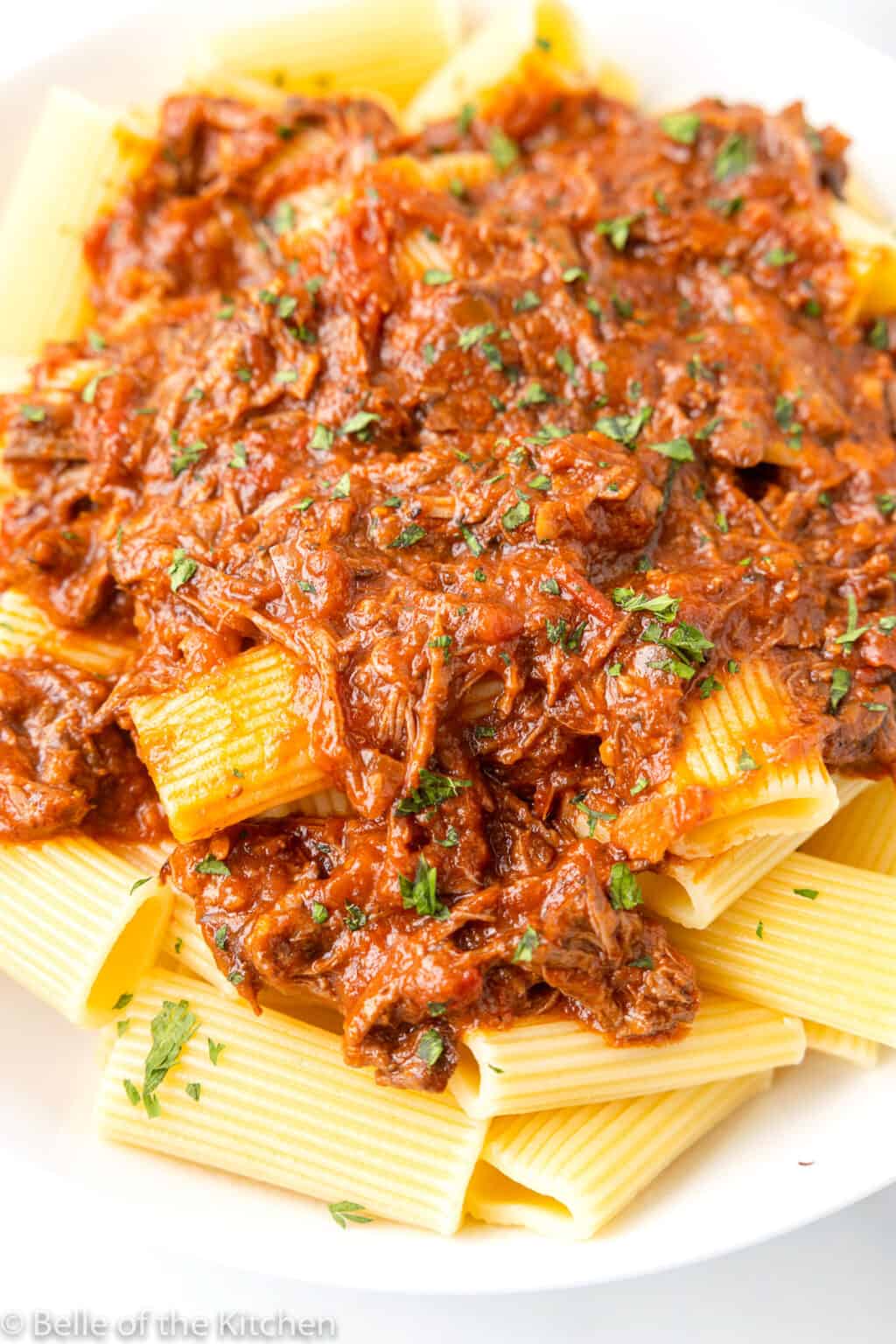 Beef Ragu (in the Slow Cooker) - Belle of the Kitchen