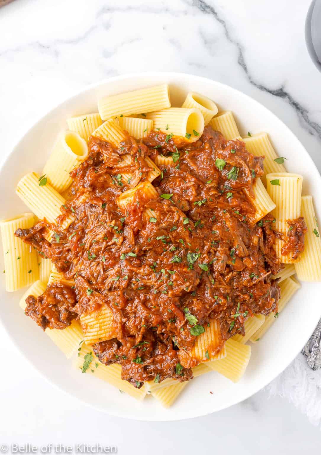 Beef Ragu (in the Slow Cooker) - Belle of the Kitchen