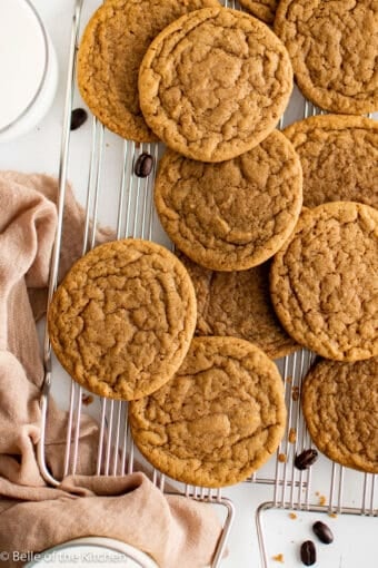 The Best Chewy Coffee Cookies Recipe - Belle of the Kitchen
