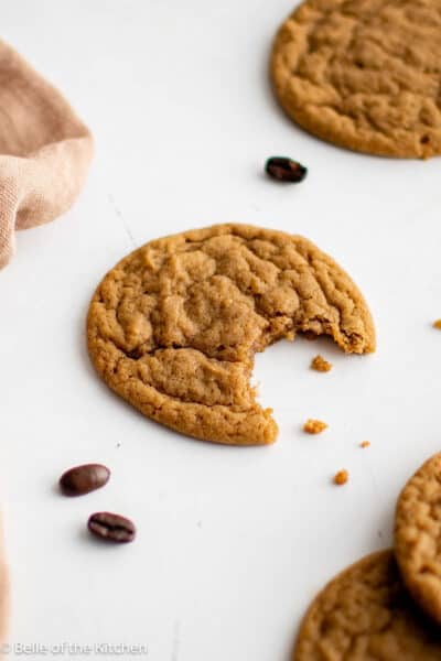 The Best Chewy Coffee Cookies Recipe - Belle of the Kitchen