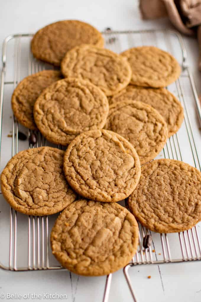 The Best Chewy Coffee Cookies Recipe - Belle of the Kitchen