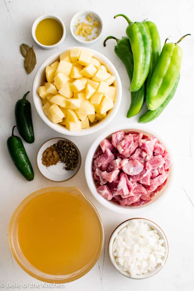 Green Chile Stew Recipe - Belle of the Kitchen